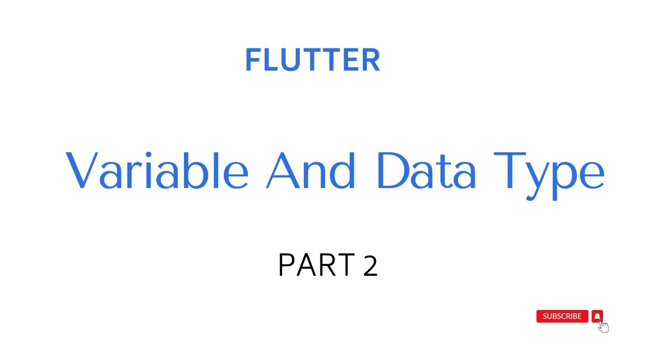 Dart Variable And Data Type Part 2 Youtube
