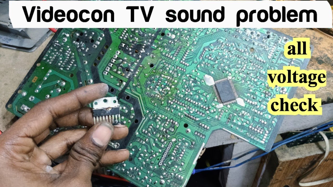 videocon 14 inch tv sound problem repair | audio problem solution anas technical guru - YouTube