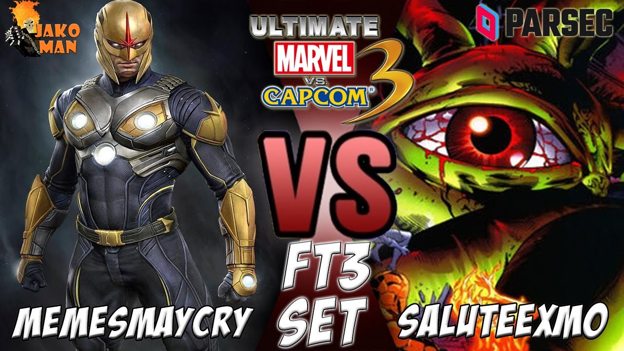 UMVC3 Parsec FT3 Set - MemesMayCry VS Saluteexmo - YouTube