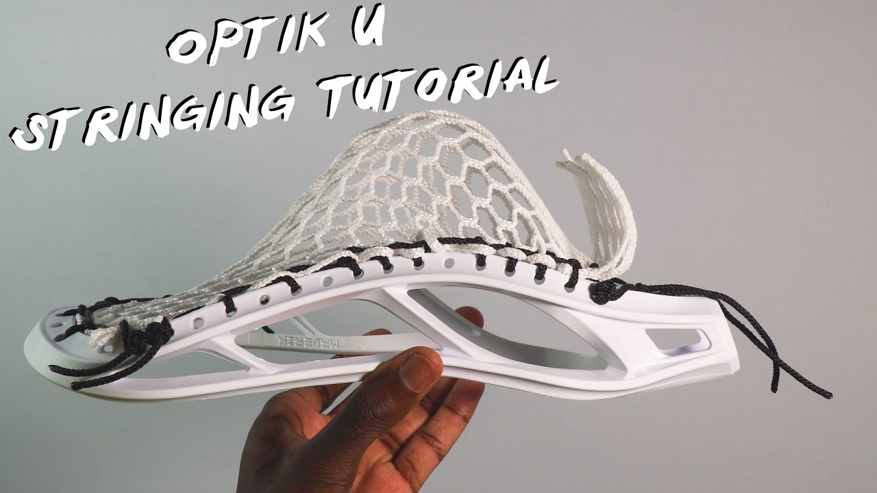 Maverik Optik U Lacrosse Head Stringing Tutorial - YouTube