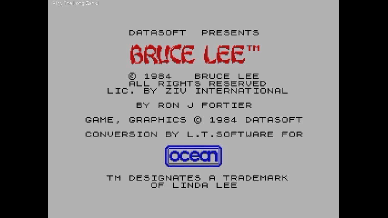 Bruce Lee ZX Spectrum Game Longplay - YouTube