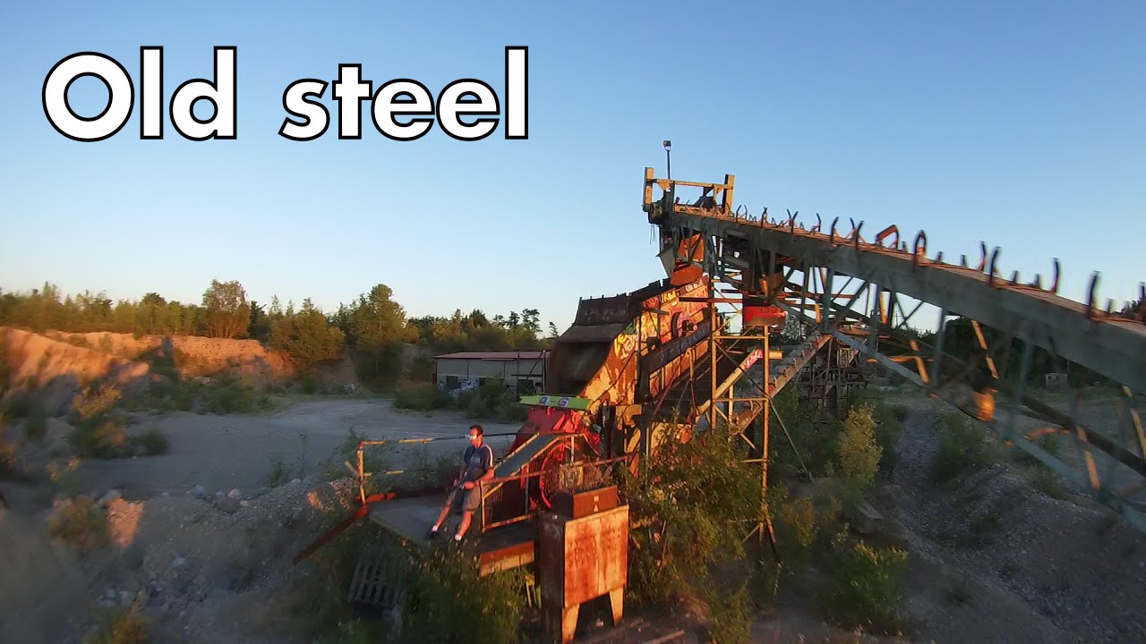 Old steel, the abandoned quarry - YouTube