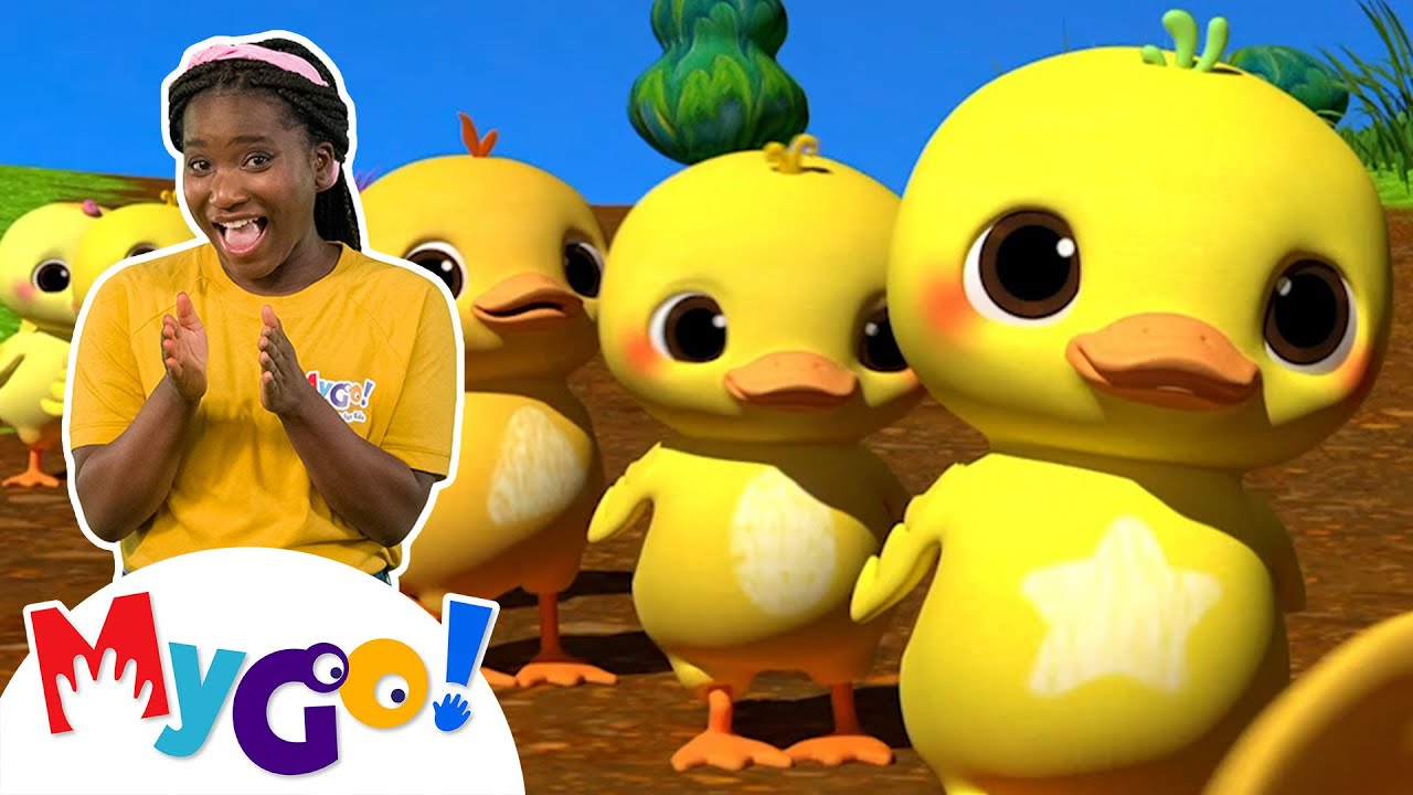 Ten Little Duckies | CoComelon Nursery Rhymes & Kids Songs | MyGo! Sign ...