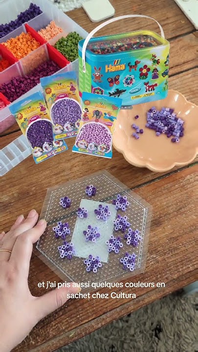 LA LAVANDE du bouquet en perles à repasser ! #easydiy #DIY #tutodiy #ironbeads - YouTube