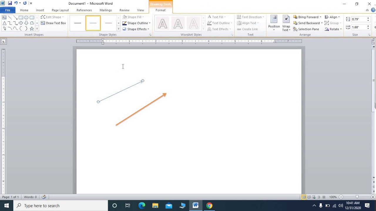 how can u draw arrow line in MS word step by step with Technical ...
