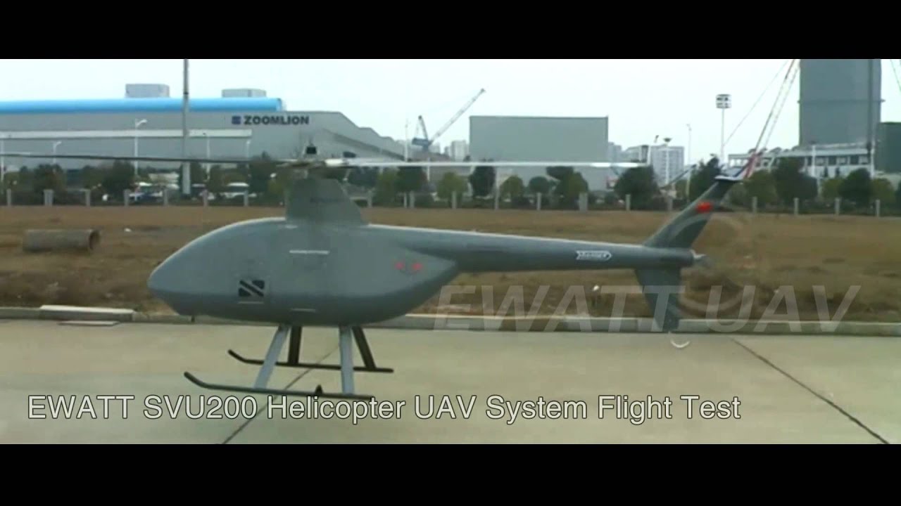 EWATT EWZ-l Unmanned Helicopter UAV High-altitude Flight Test www.e-uav ...