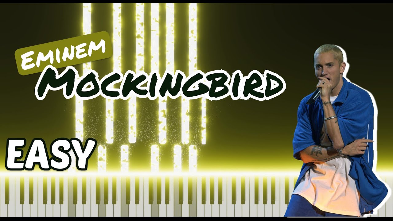 Mockingbird - Eminem | Piano Tutorial Easy - YouTube