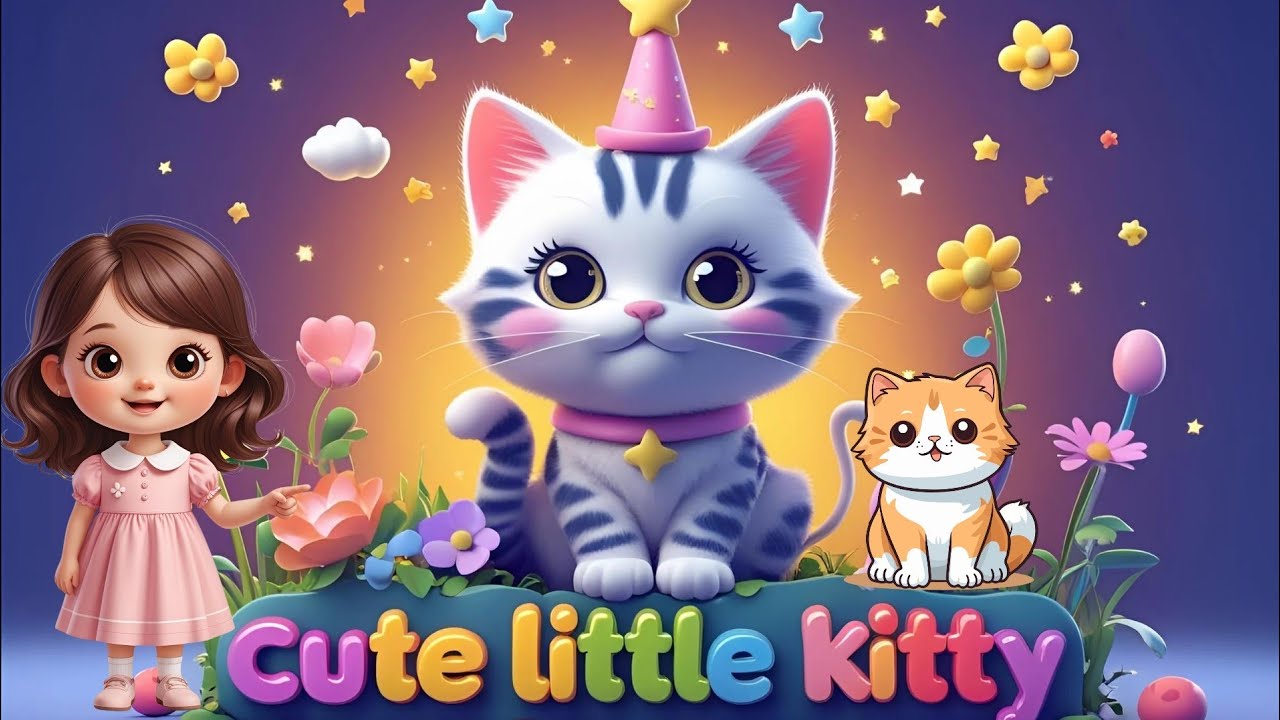 Cute Little Kitty song | Fun Kids Rhyme | I Have a Little Kitty - YouTube