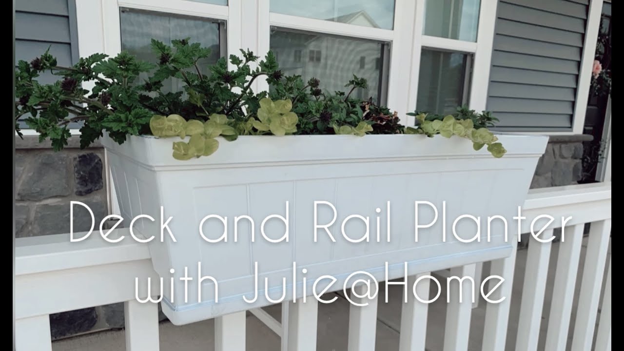 Deck Rail Flower Box Designs 19 Railing Planter Ideas For Small