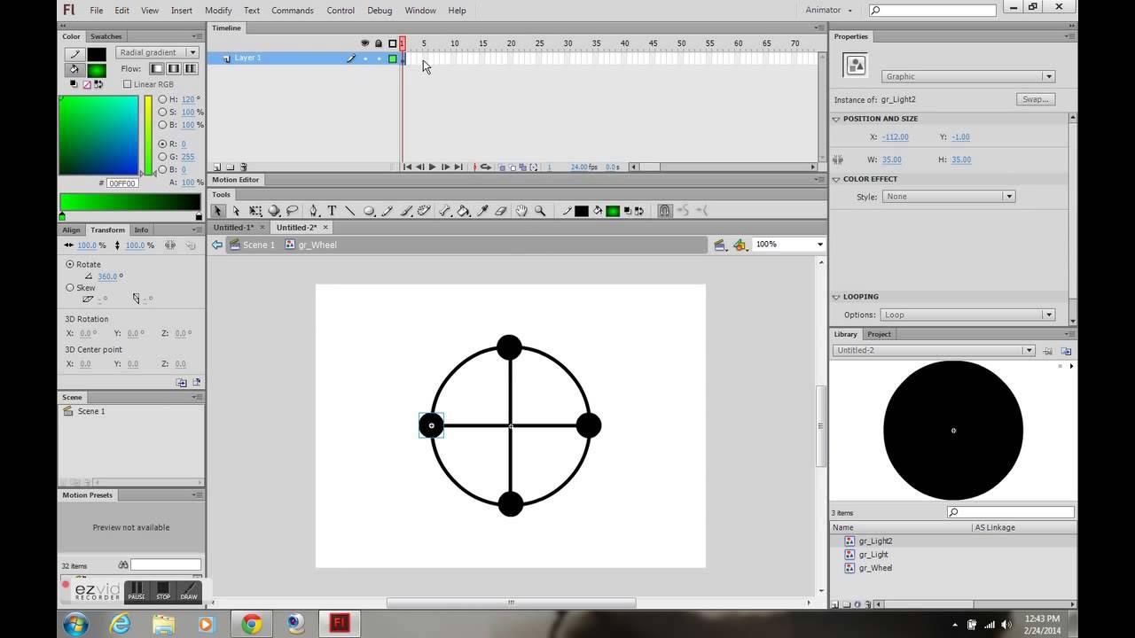 2D Animation - Nesting Symbols - Ferris Wheel Demo - YouTube