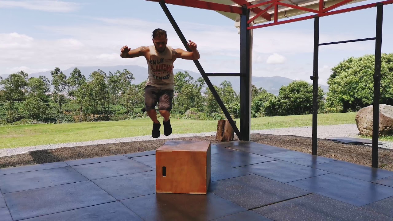 Saltos laterales sobre el cajón (touch and go) - YouTube