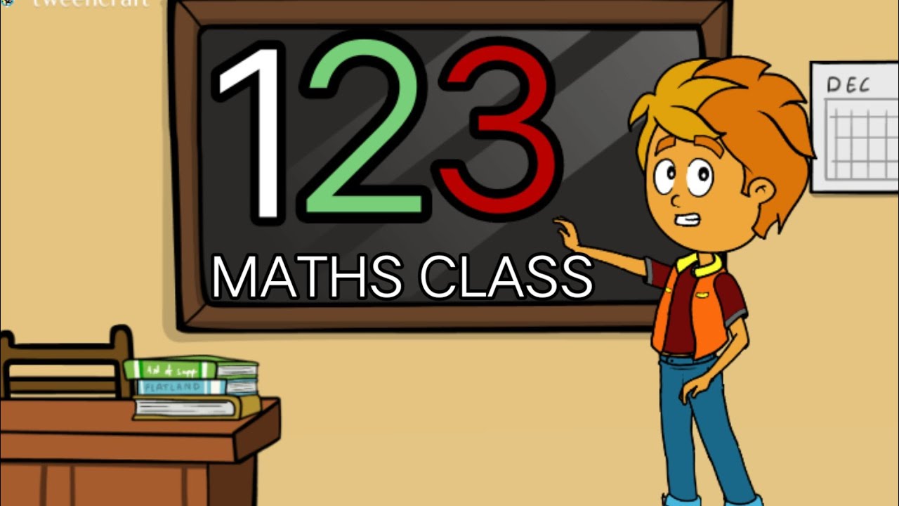 123456789 maths class by Blackboard cartoon video #1234 #123 #123456789 ...