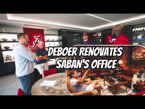 Alabama has RENOVATED their coaching office from Nick Saban’s days to ...