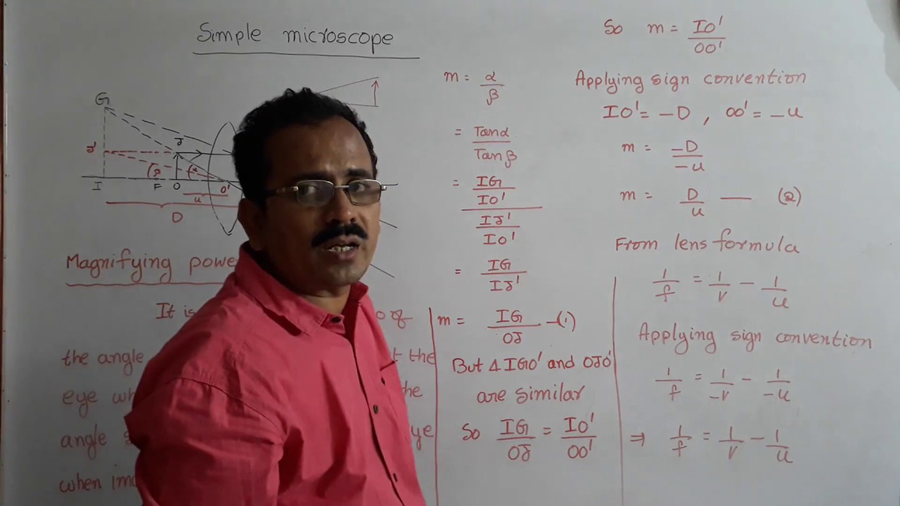 Optical instruments || simple microscope and its magnification || jee ...