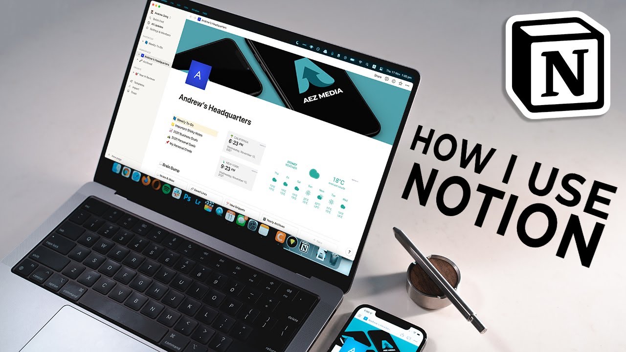 My Notion Setup: ORGANIZE Your Life & Business! (Tour & Guide) - YouTube