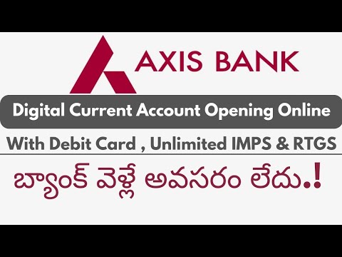 How to open axis bank current account online | Online instant current ...