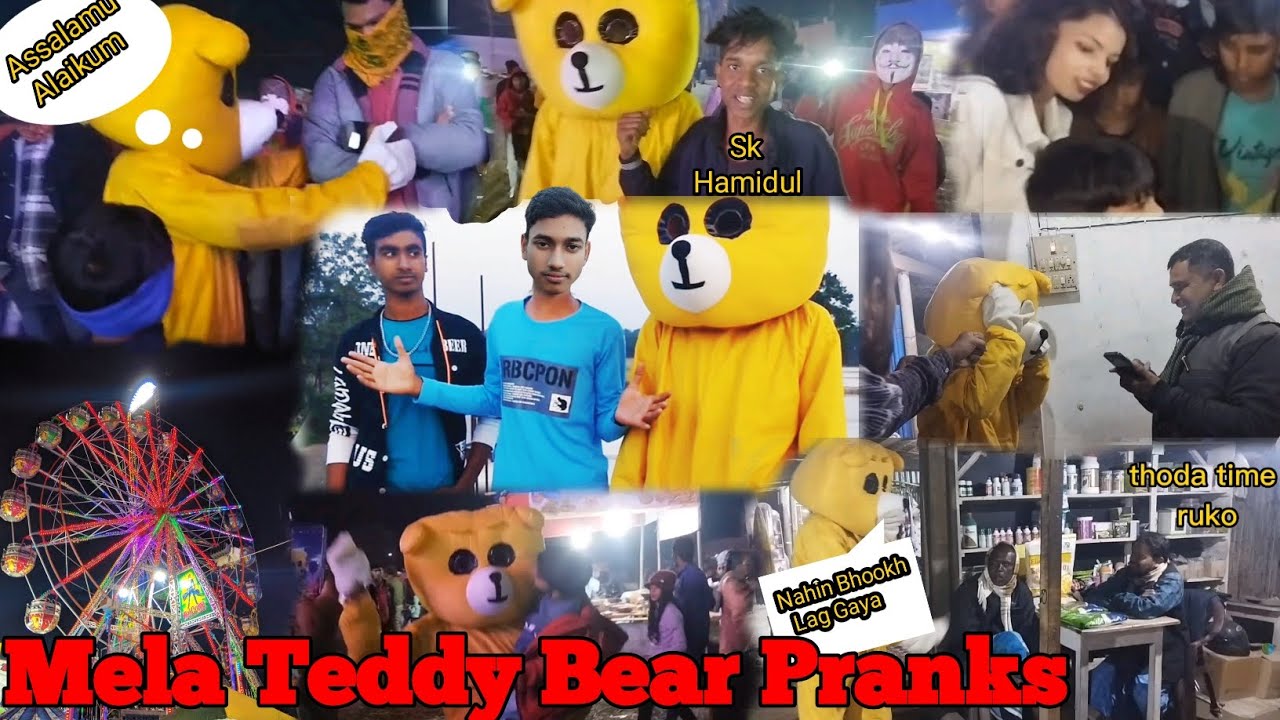Gwkcrazy Mela Teddy Bear Prank 🐻 Funny Prank😂 Teddy Bear Funny