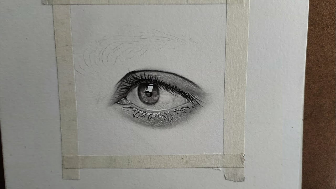 How to draw realistic eye drowning ||realistic eye drowning step by ...