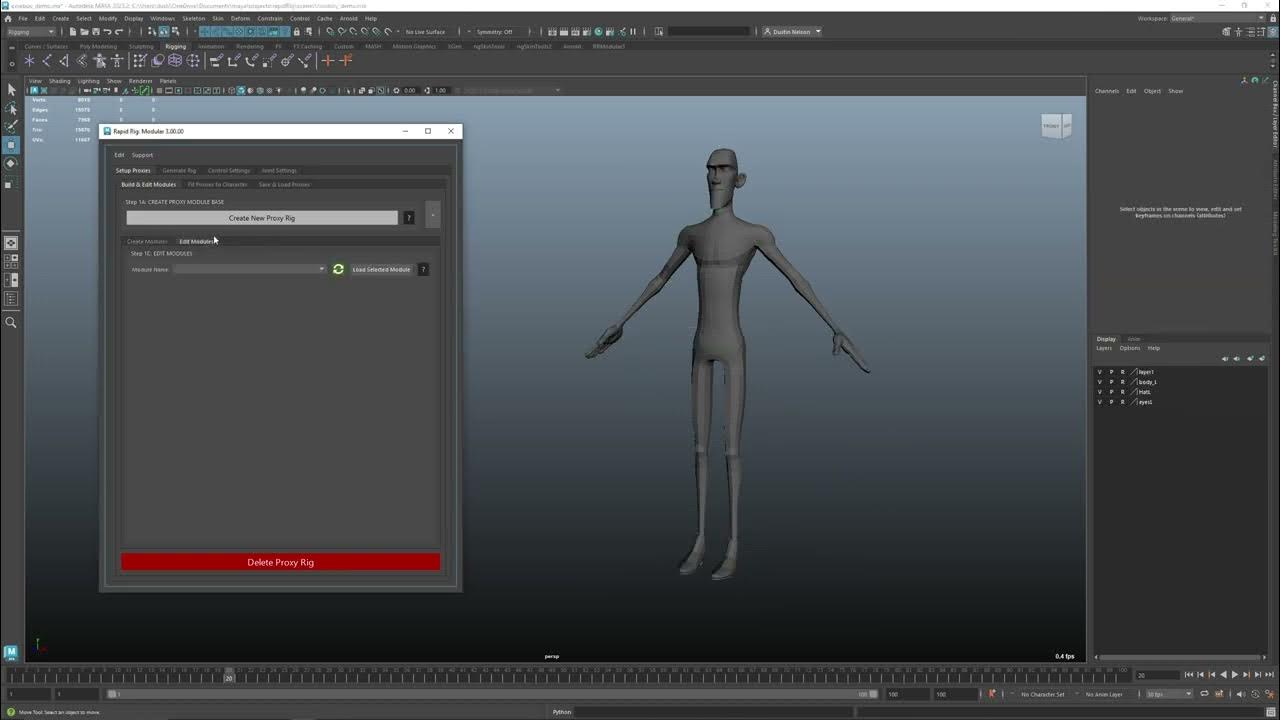 Rapid Rig: Modular 3 - Saving & Loading Proxies - YouTube