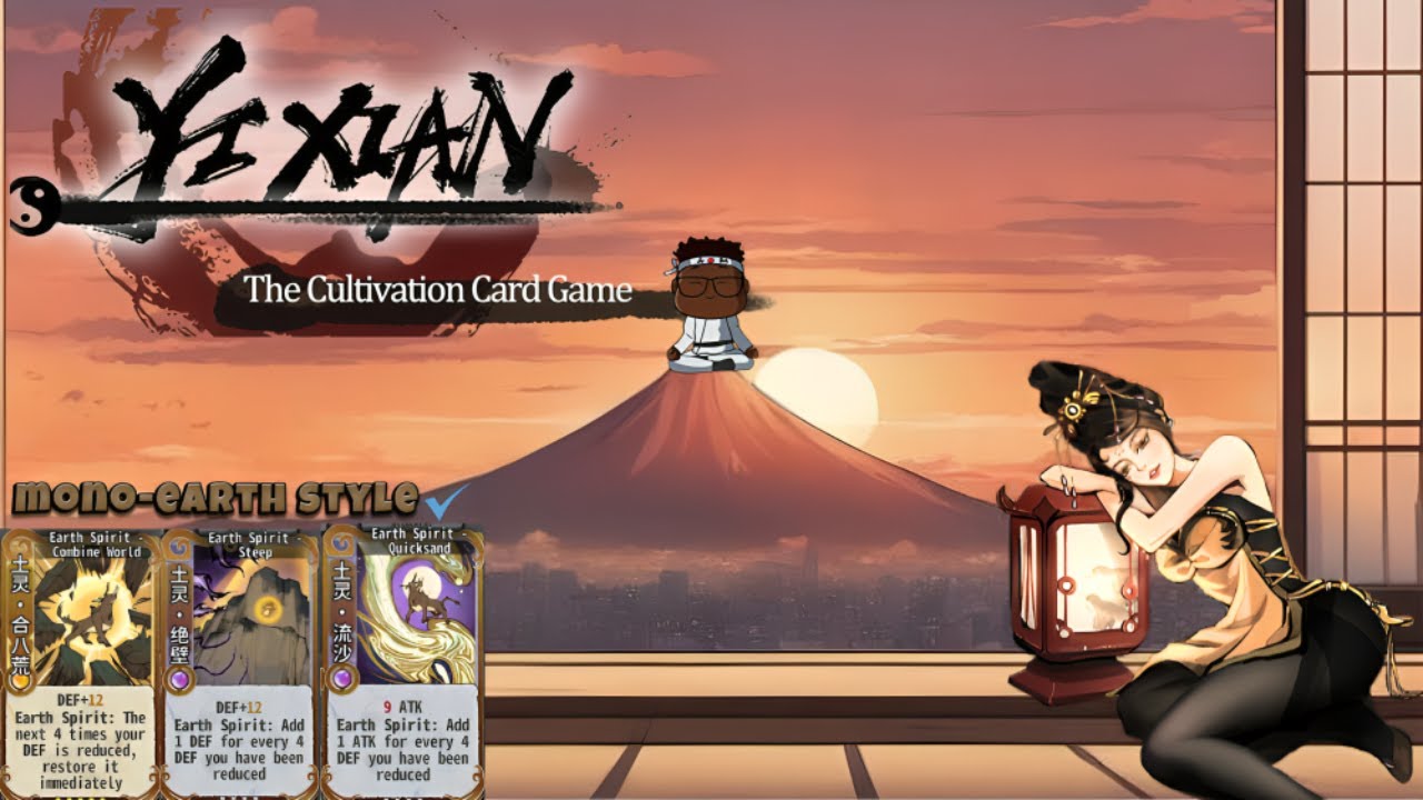 Du Lingyuan's Mono-Earth The Best Deck? #YiXian Cultivation Card Game - YouTube