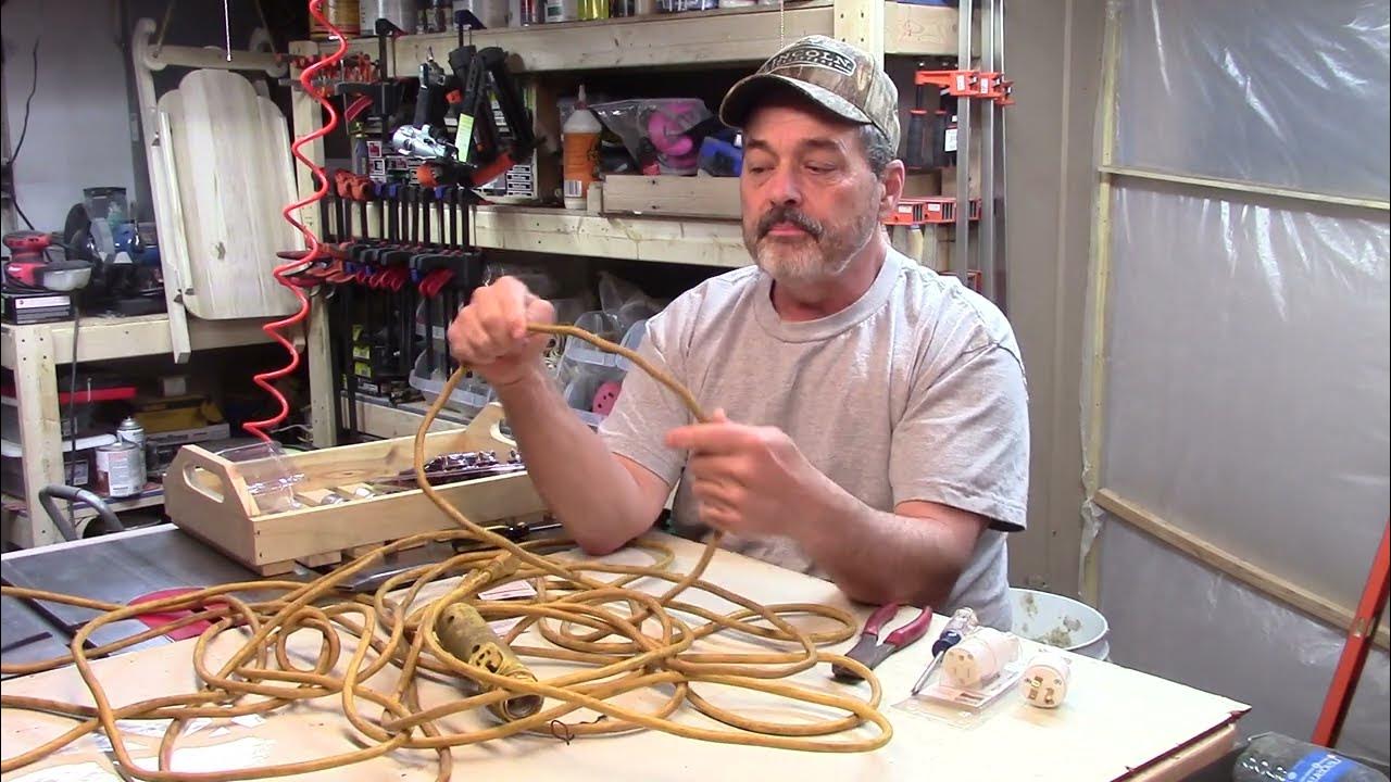Repair A Damaged Electrical Cord - YouTube