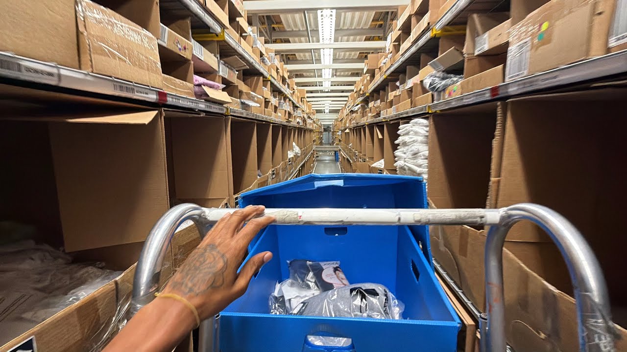 First Day Working Warehouse Job Day in The Life - YouTube