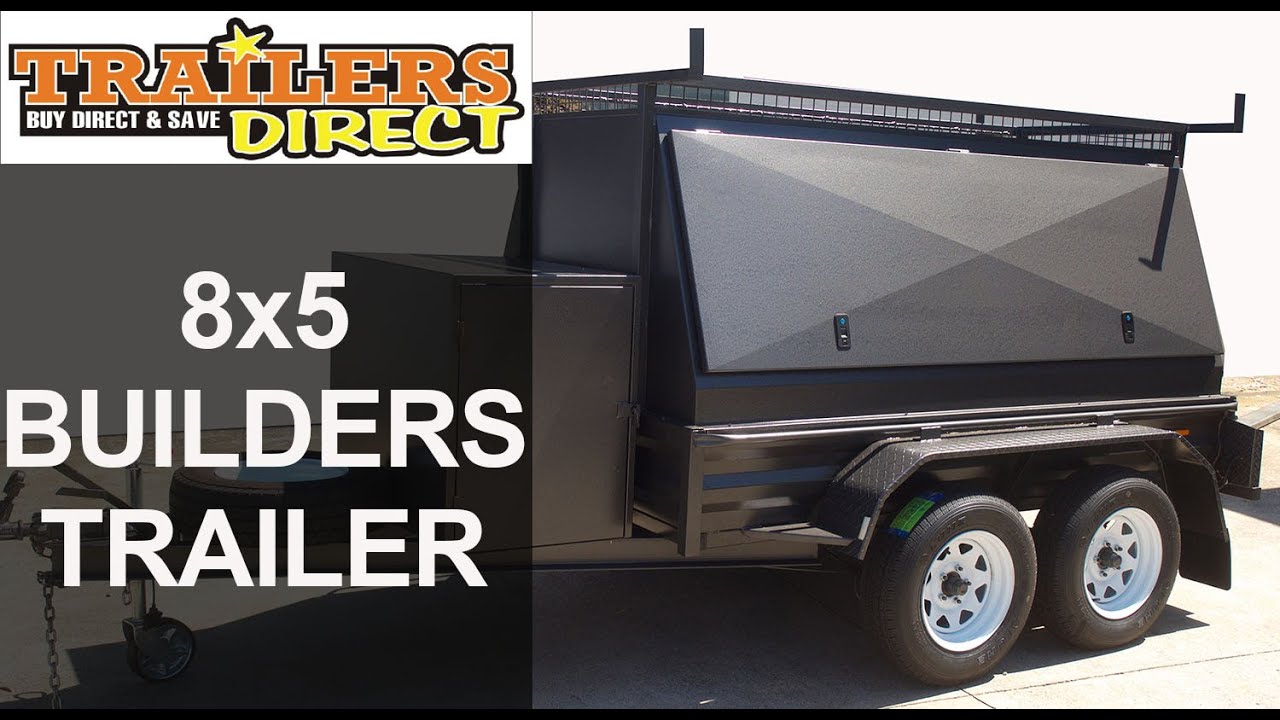 8x5 Tandem Wheel Builders Trailer by Trailers Direct Ph 07 54 444610 ...