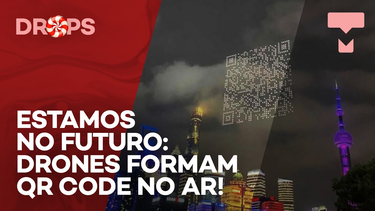 Drones formam QR Code GIGANTE para download de jogo na China – Drops # ...