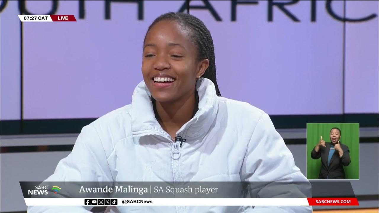 SA squash player Awande Malinga broadens her horizons - YouTube