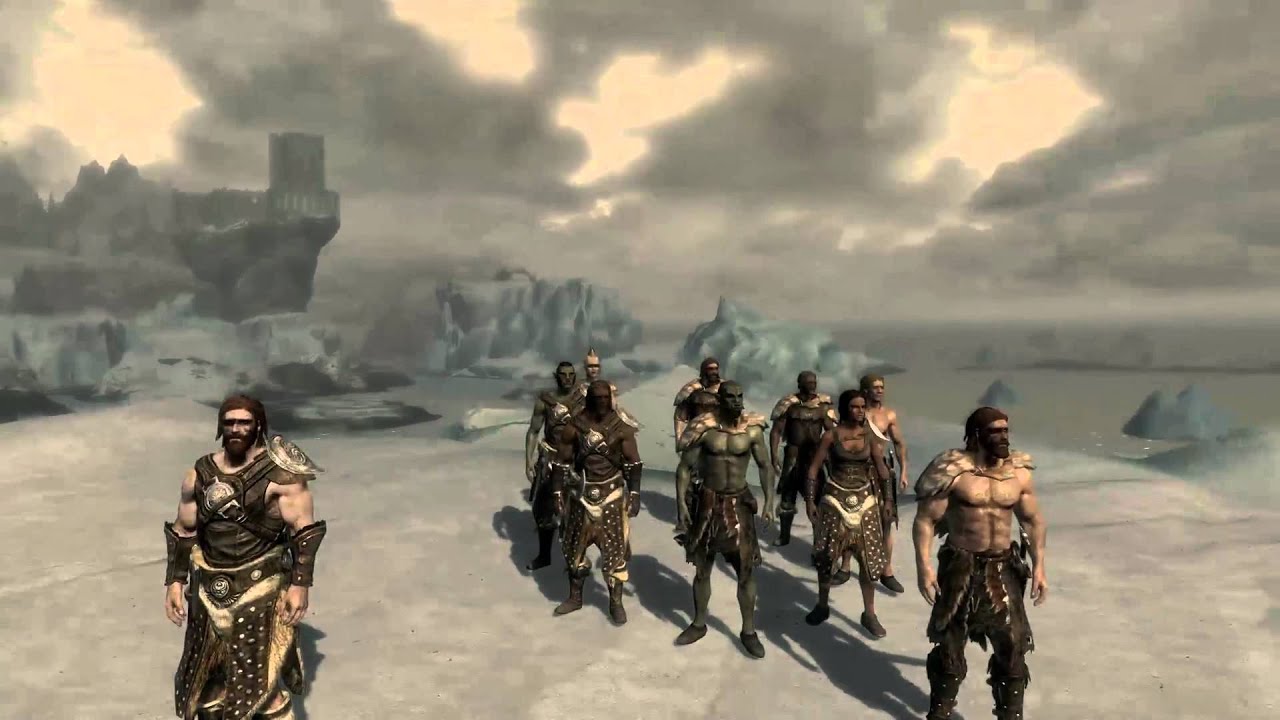Skyrim #3 - Dremora Lords VS Dragon Priests + 2x Bonus - YouTube