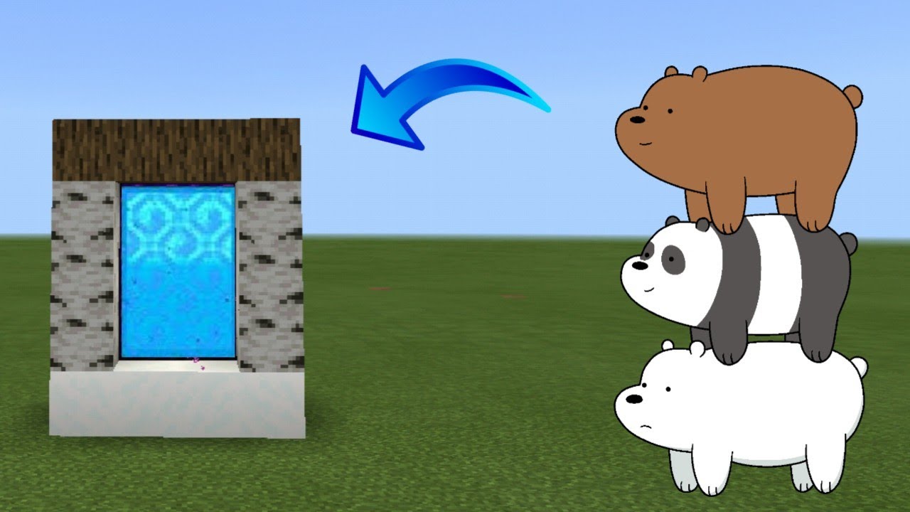 CARA MEMBUAT WE BEAR BEARS - MINECRAFT - YouTube