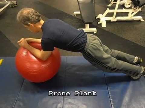 Gym Ball Core Strengthening - YouTube