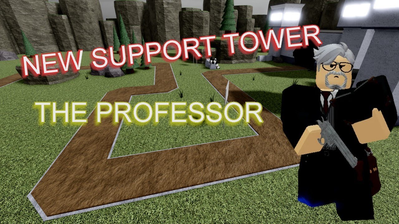 NEW SUPPORT TOWER! THE PROFESSOR! || Scp Tower Defense || - YouTube