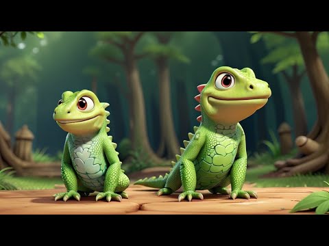 "The Misadventures of Larry the Lizard"||KidzStory||Bed Time stories ...
