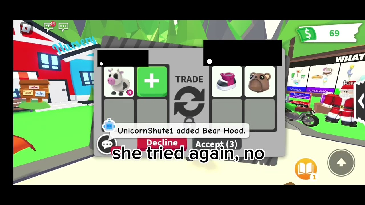 seeing offers for my cow in adopt me- first video - YouTube