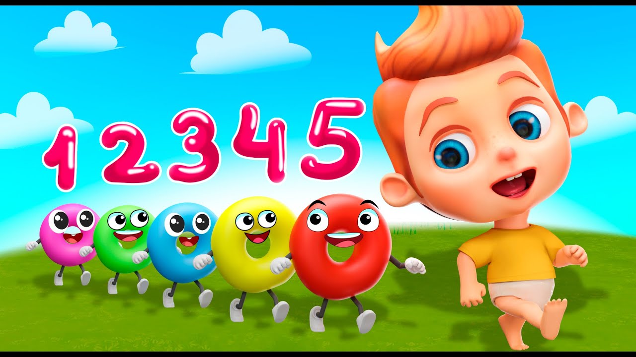 Five Little Donuts | Learn Colors + More Nursery Rhymes & Kids Songs ...