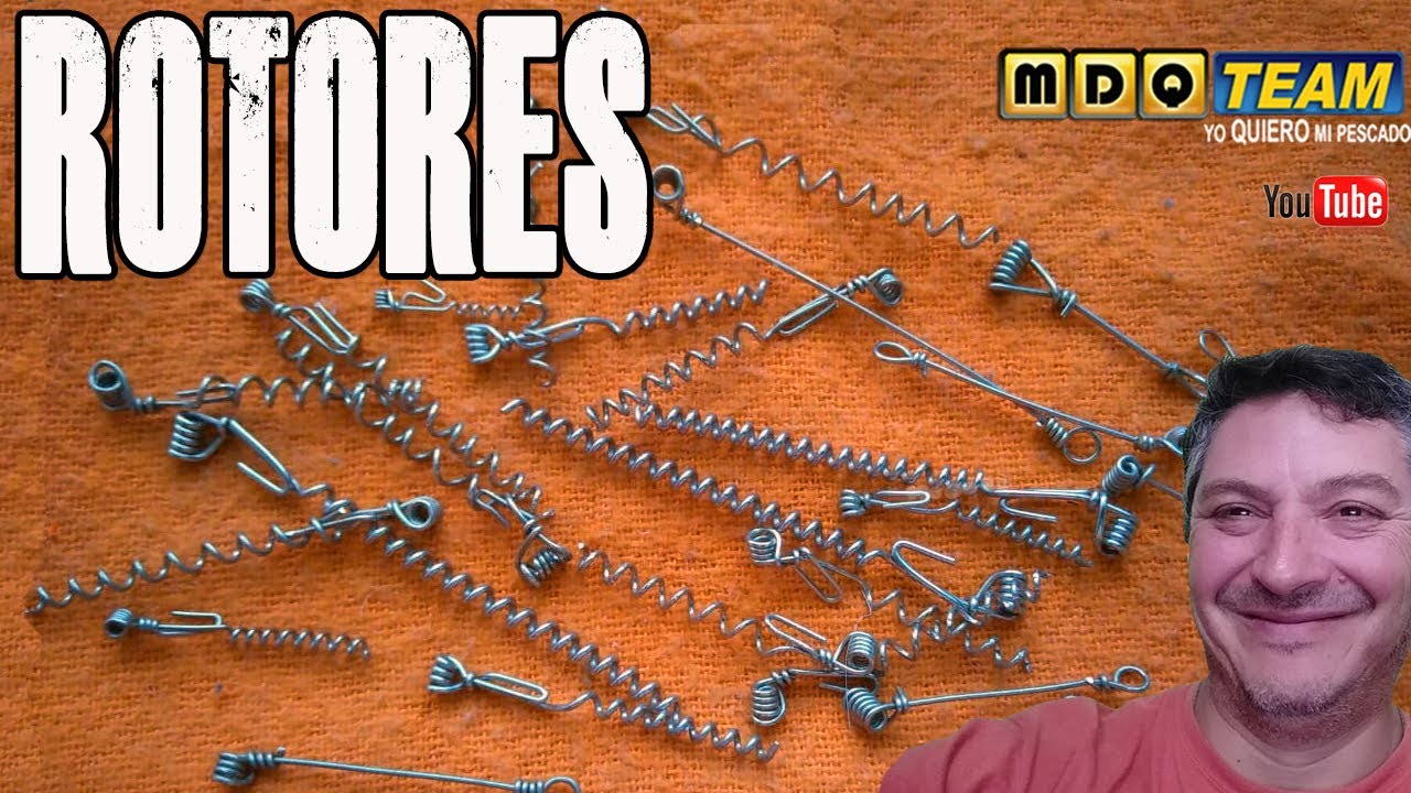 Como hacer rotores para pesca - YouTube