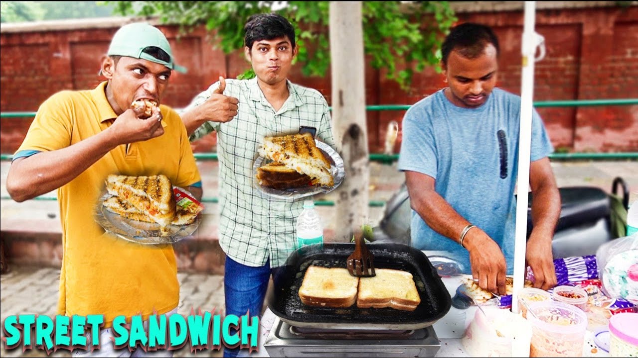 Morning Street Cheese Sandwich Challenge | Unlimited Street Sandwich ...