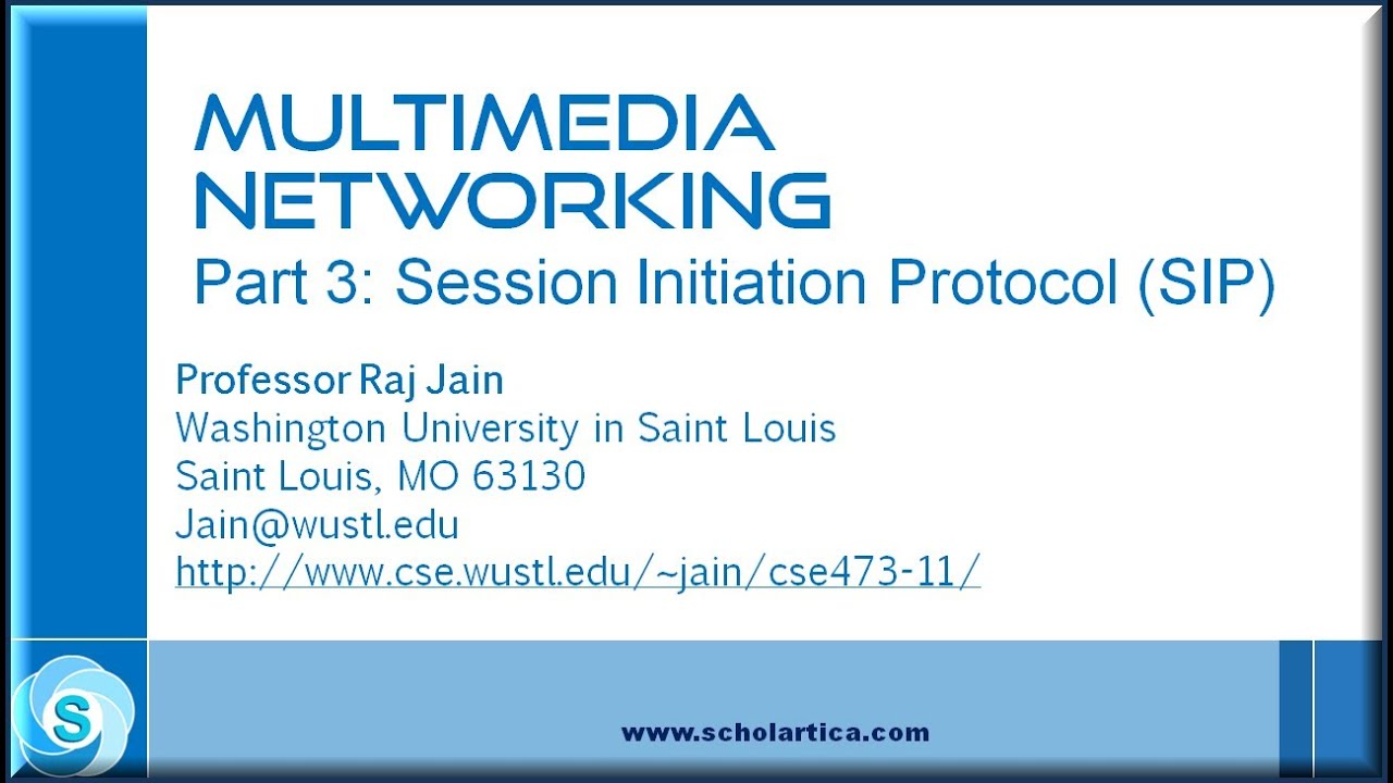 Multimedia Networking Part 3: Session Initiation Protocol (SIP) - YouTube