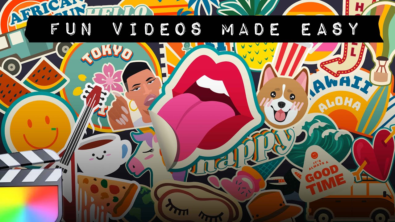 Social Media Friendly Stickers for Final Cut Pro - YouTube