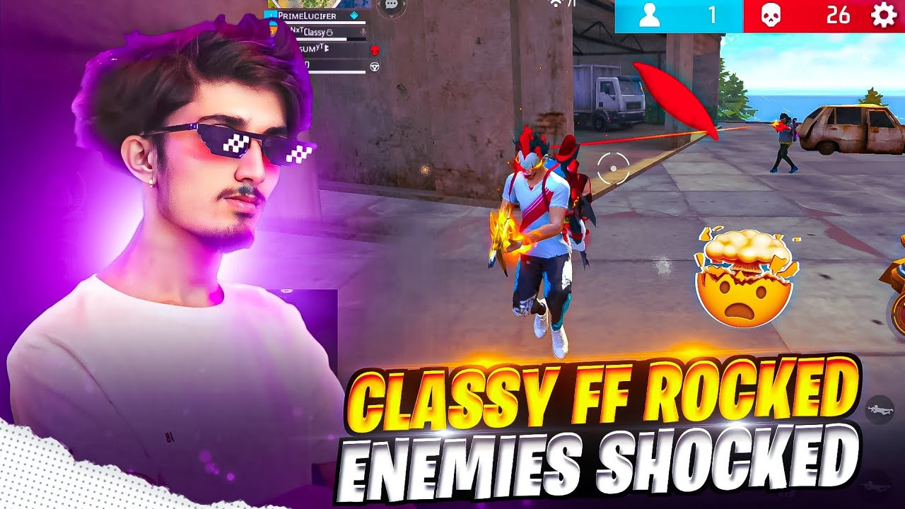 Classy FF Rocked😈 Enemy Shocked 😱 Grandmaster Lobby 🥵 - YouTube