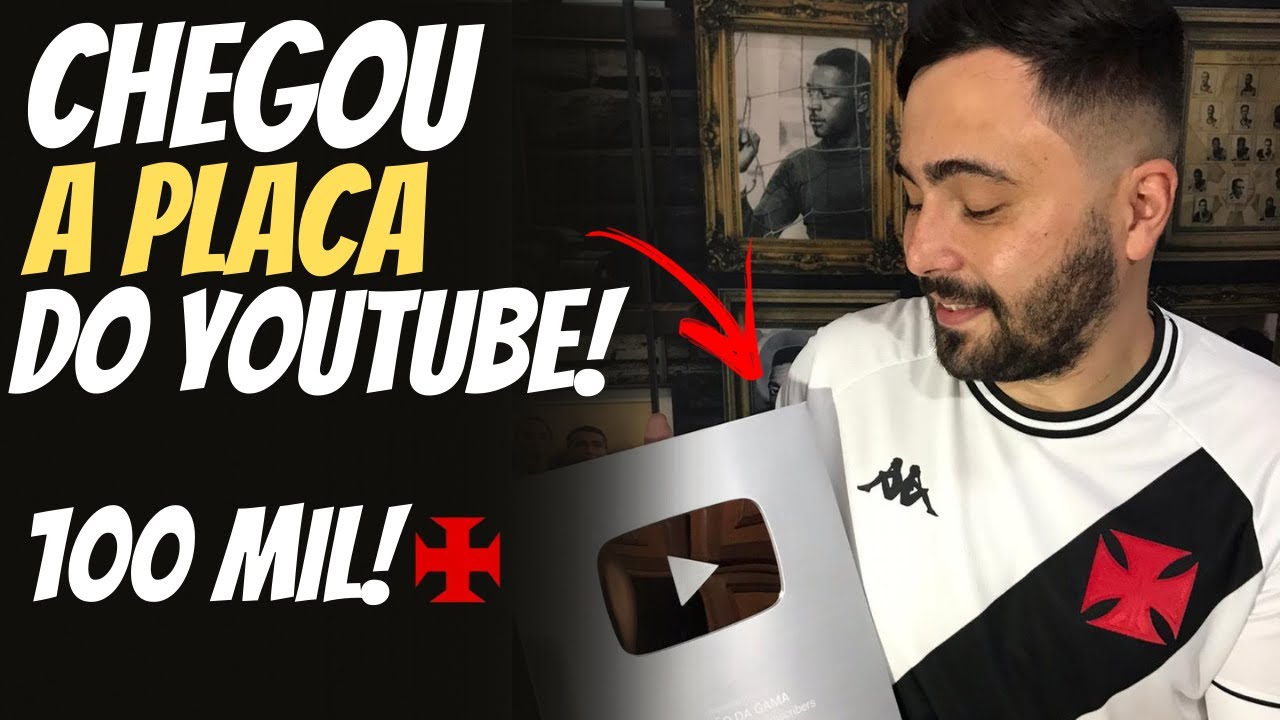 CHEGOU A PLACA DE 100 MIL DO YOUTUBE | ESSE PRÊMIO É NOSSO! - YouTube