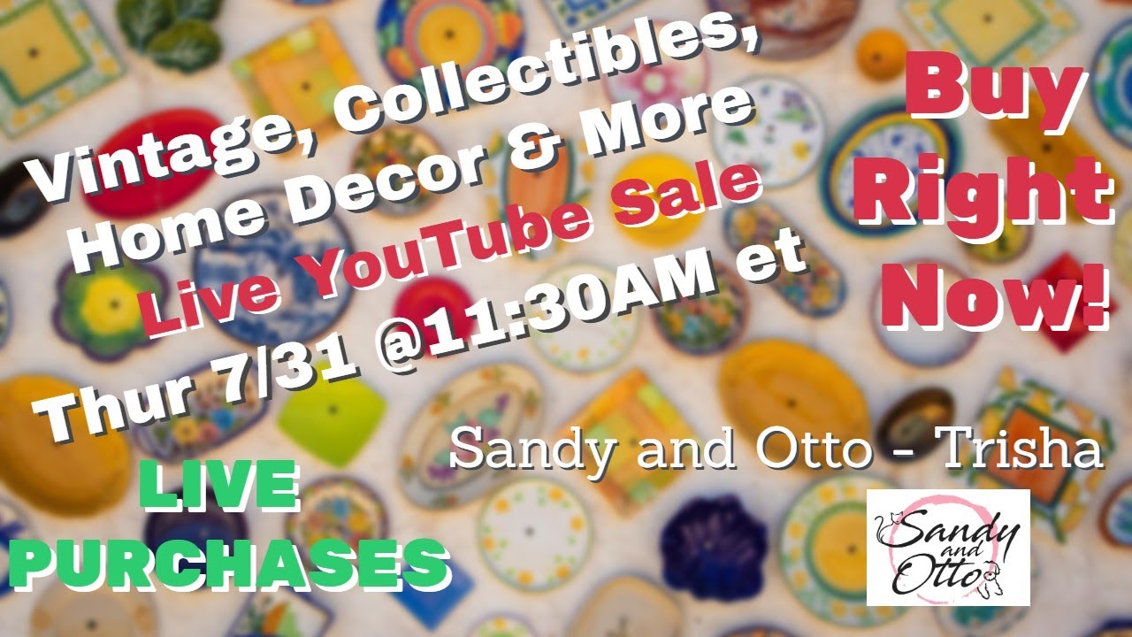 Curated Live Sale Incredible Deals on Unique Finds | July 31 @11:30am ...