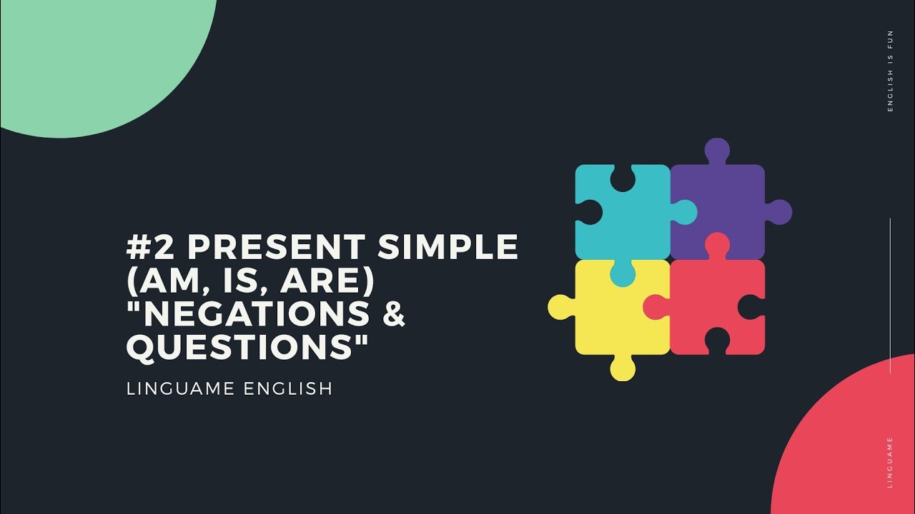 ENGLISH IS FUN - #2 PRESENT SIMPLE (AM, IS, ARE) "NEGATIONS & QUESTIONS ...