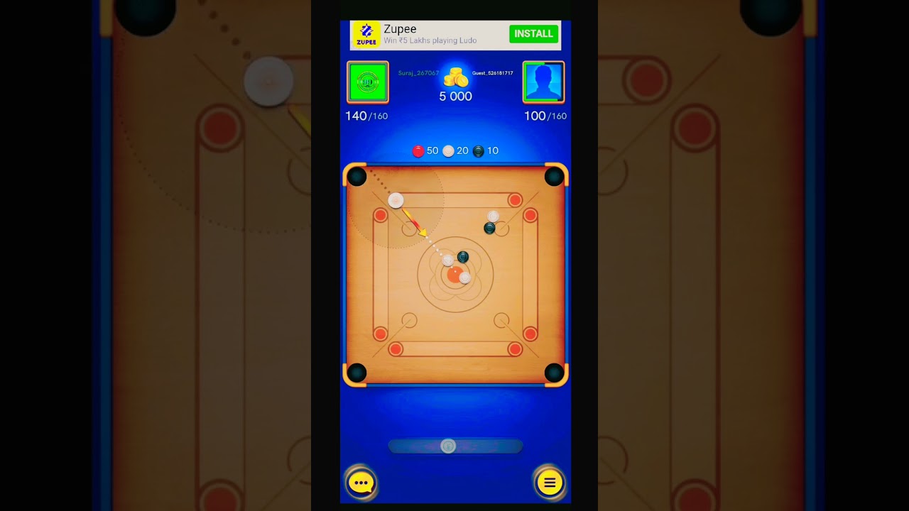 carom pool 2 day game play#short - YouTube