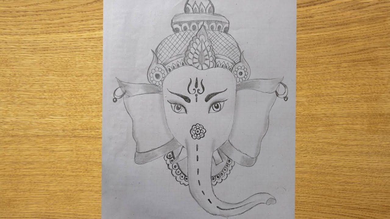 easy vinayagar drawing | lord vinayagar drawing |pencil drawing of ...