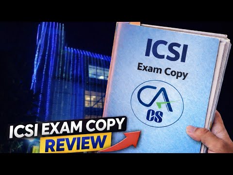 "ICSI Exam Copy Review – Secret to Scoring High Marks in CS Executive ...