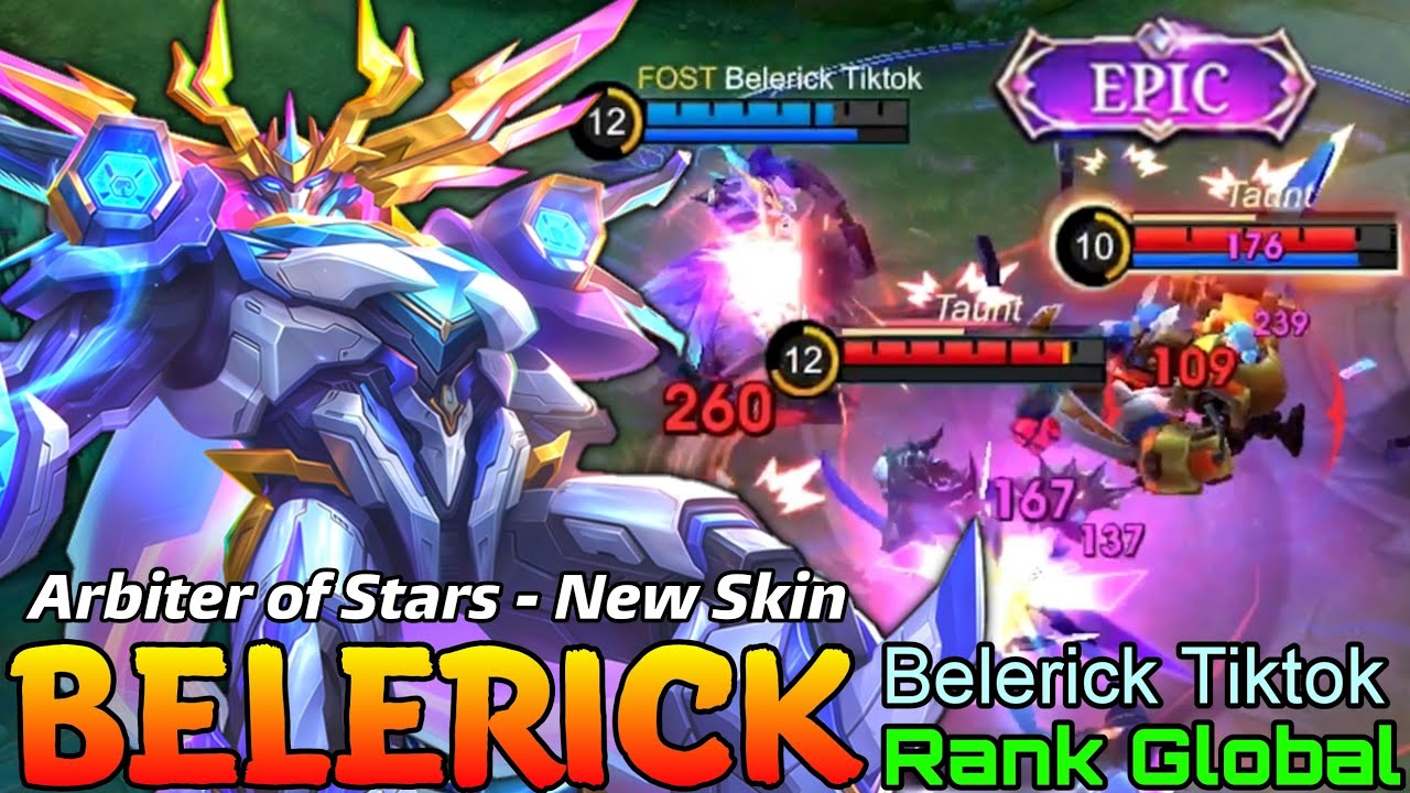 Arbiter of Stars Belerick New EPIC Skin Gameplay - Top Global Belerick ...