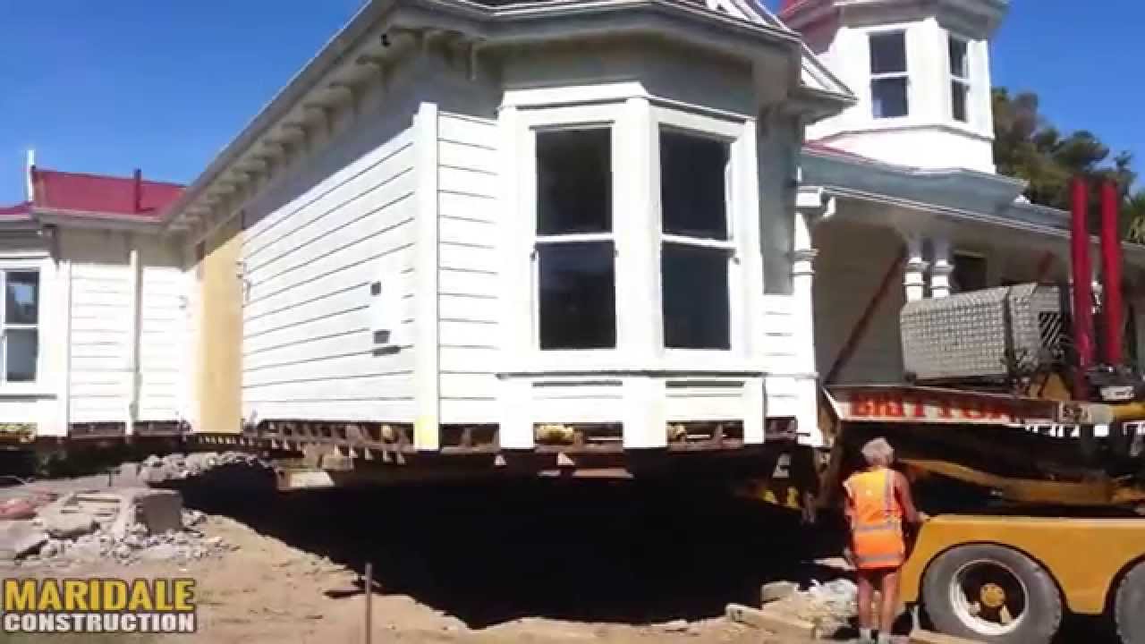 Moving antique houses - Relocating a 120 year old house - YouTube