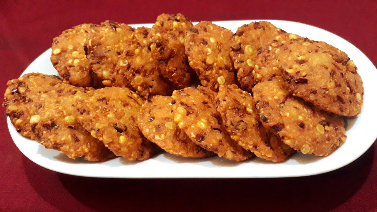 Dal Vada Recipe | Matar Dal Vada | Parippu Vada | How to make Matar Dal ...